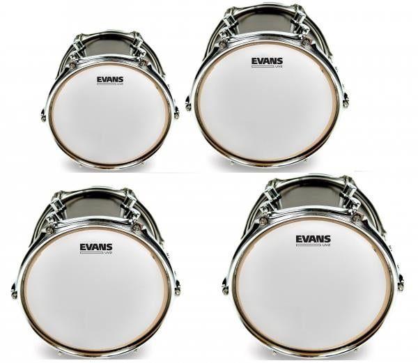 Kit de Peles Evans Coated Porosa UV2 08/10/12/14 - Pele para Bateria e ...