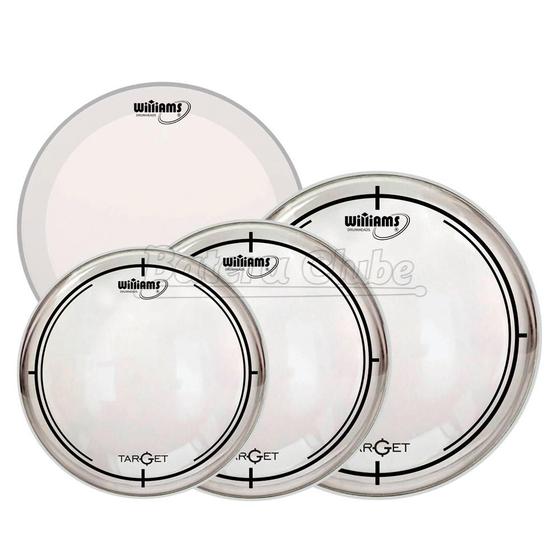 Kit de Peles Williams Target W2 Clear 10, 12, 14 e 14 (caixa) Filme Duplo Transparente com Óleo ...