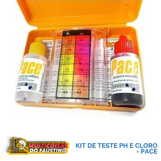 Kit De Ph E Cloro Pace Para Piscina - Redutor de pH / Alcalinidade - Magazine Luiza