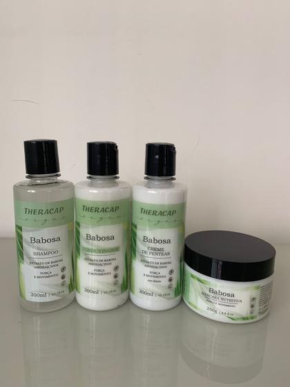 Kit de Produtos para cabelo de Babosa - Theracap - Kit de Tratamento ...