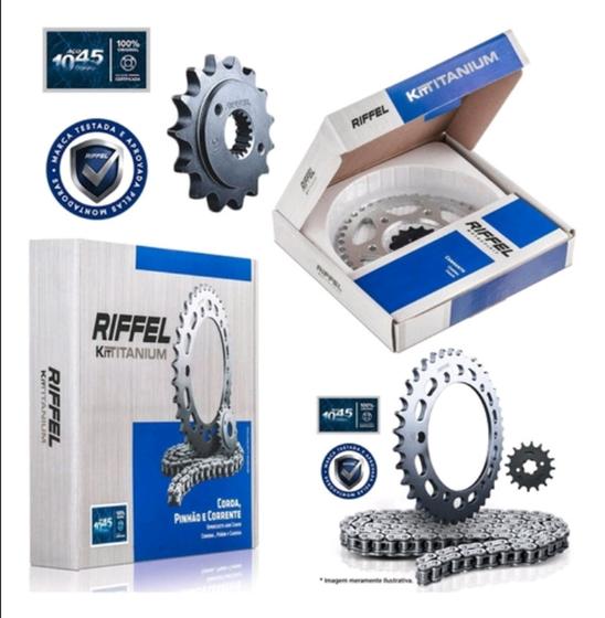 Kit de Relação Biz 100 Riffel 98 à 05 - Riffel Original - Kit Relação ...
