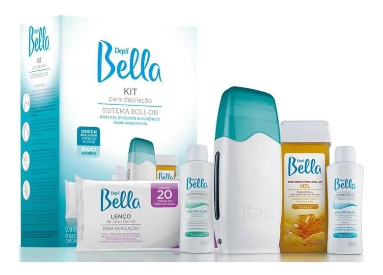Kit Depilação Sistema Roll-On Bivolt Depil Bella - Kit para Depilação ...