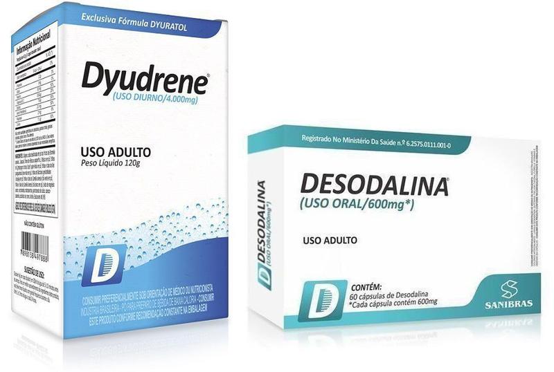 Kit Desodalina e Dyudrene - Sanibrás - Termogênico - Magazine Luiza