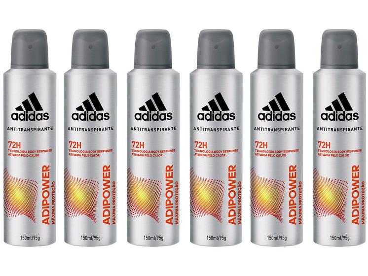 Kit Desodorante Adidas Adipower Aerossol - Antitranspirante Masculino ...