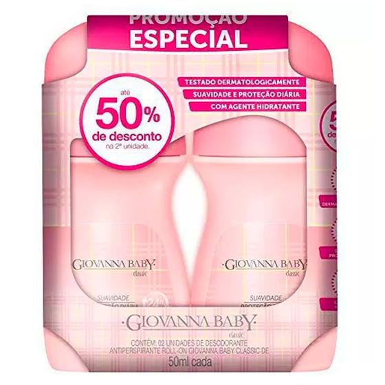 Kit Desodorante Roll On Giovanna Baby Rosa Com 2 Unidades - Desodorante ...