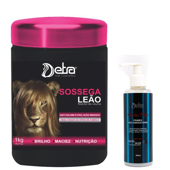 Kit Detra Hair Sossega Leão 1kg + Cauter Plus Primer 200ml - Cuidados ...