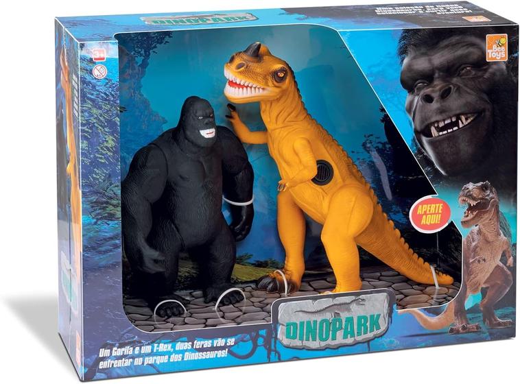 Kit Dinossauro T Rex Vs King Kong Dino Park Bee Toys Bonecos