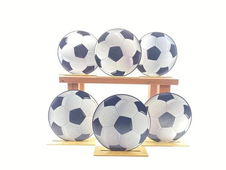 Kit Display De Mesa 6 Peças Para Festa Bola De Futebol Mdf - Juju ...