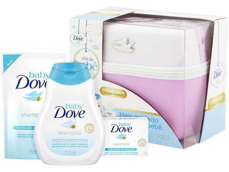 Kit Dove Baby com Frasqueira - 4 Produtos - Frasqueira de Viagem ...