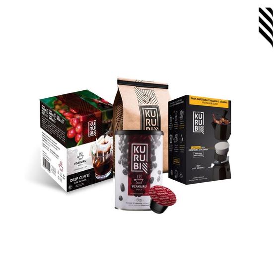Kit Drip + Cápsula + Moca 15 + 250g Moído Viakuru - Kurubi - Cápsulas ...