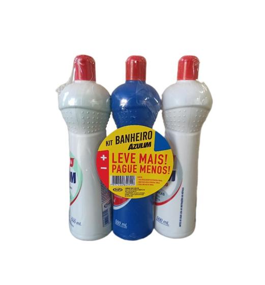 Kit Econômico Banheiro Azulim com 03 produtos - Acessórios para ...