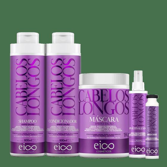 Kit Eico Cabelos Longos 800ml Full (5 produtos) - Kit de Tratamento ...