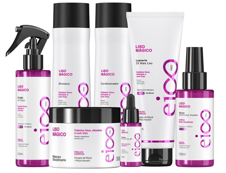 Kit Eico Professional Liso Mágico Tratamento Creme Completo - Eico ...