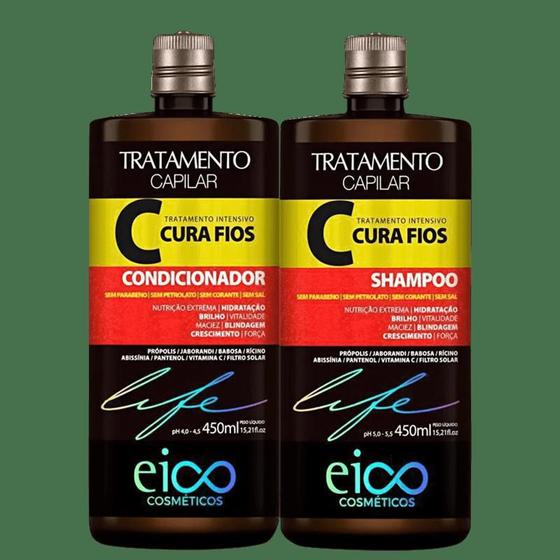 Kit Eico Shampoo + Condicionador Cura Fios 450ml - Kit Shampoo e ...