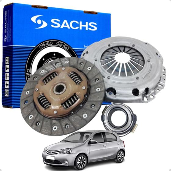 Kit Embreagem Platô Disco e Rolamento Original Toyota Etios 1.3 1.5 ...