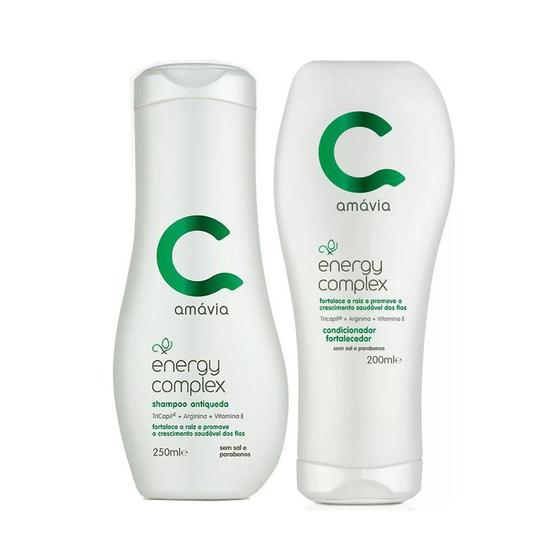 Kit Energy Amavia Shampoo Condicionador Cabelos Couro Oleoso - Shampoo - Magazine Luiza