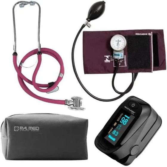 Kit Enfermagem Aparelho Pressao Esfig Estetoscopio Completo Pa Med - Pamed - Kit Enfermagem ...