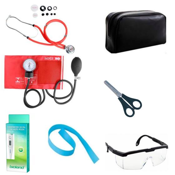 Kit Enfermagem Vermelho Premium - Kit Enfermagem - Magazine Luiza