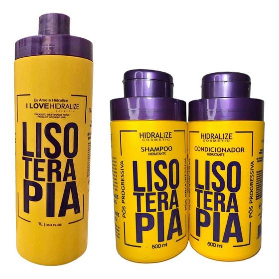 Kit Escova Progressiva Profissional Sem Formol Lisoterapia 7x mais Liso ...