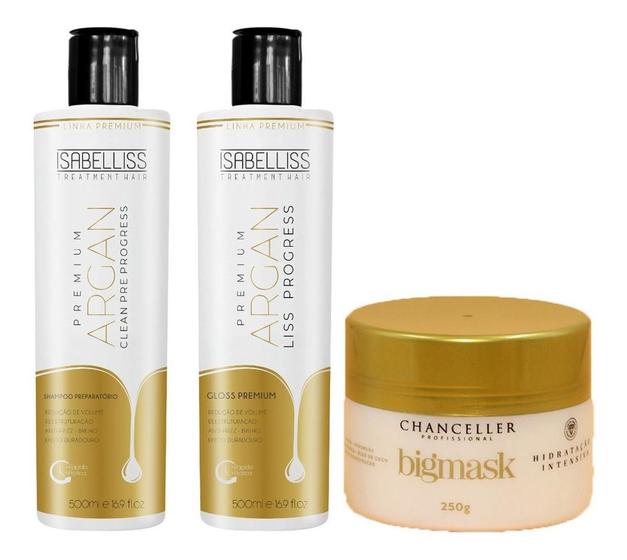 Kit Escova Selagem Capilar Premium Progressiva Profissional ...