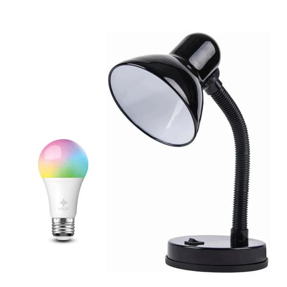 Kit Escritório Abajur de Mesa Viking + Lâmpada 8.5w Ekaza - Desk Lamp ...