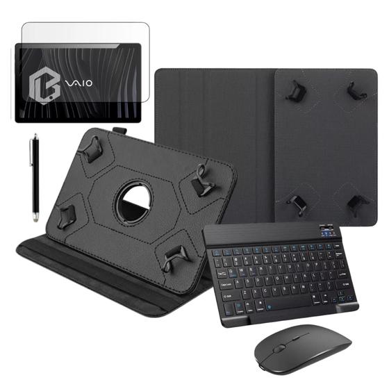 Kit Escritório Capa + Película + Teclado e Mouse Preto + Caneta Para ...