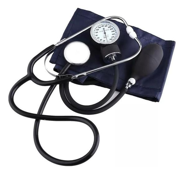 Kit Esfigmomanometro + Estetoscopio Medidor de Pressão Arterial ...
