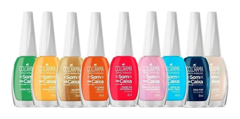 Kit Esmalte Colorama Som Na Caixa 09 Cores - Esmalte - Magazine Luiza
