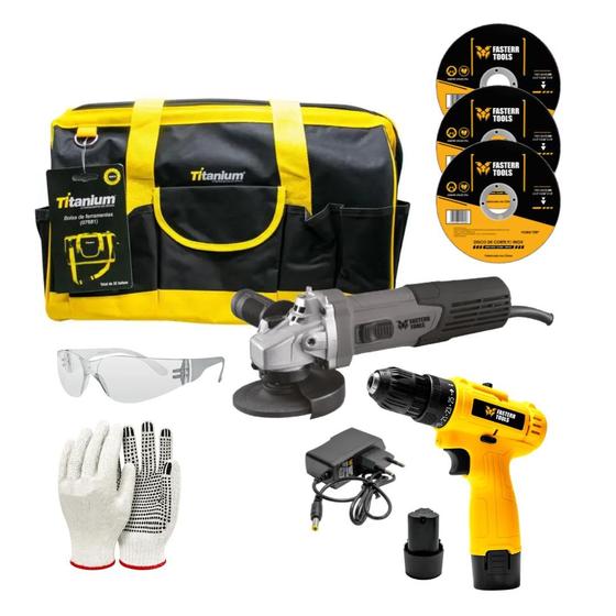 Kit Esmerilhadeira Lixadeira Angular Profisional 1000W com Bolsa de ...