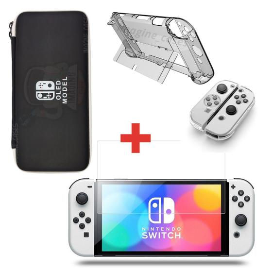 Kit Estojo + Capa + Película de Vidro Nintendo Switch Oled - Imagine ...
