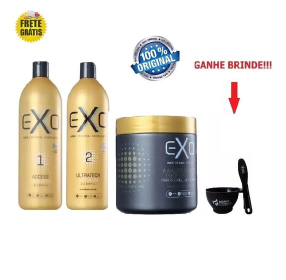 Kit Exo Hair Progressiva Exoplastia 1 Litro + Mascar.(500gr) - Kit de ...