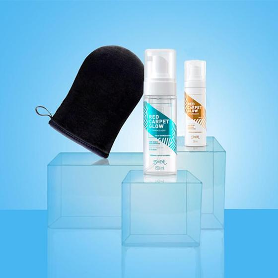 Kit Face And Body Água Autobronzeadora + Autobronzeador Facial + Luva ...