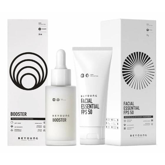 Kit Facial Beyoung Protetor Solar 50 FPS + Sérum Beyoung Booster ...