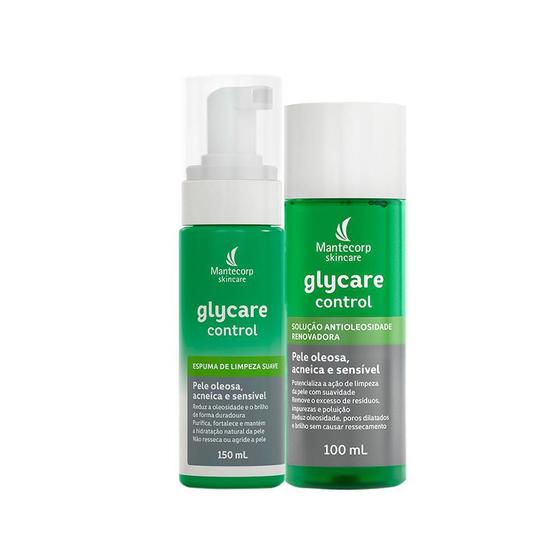 Kit Facial Mantecorp Glycare - Espuma de Limpeza e Solução ...