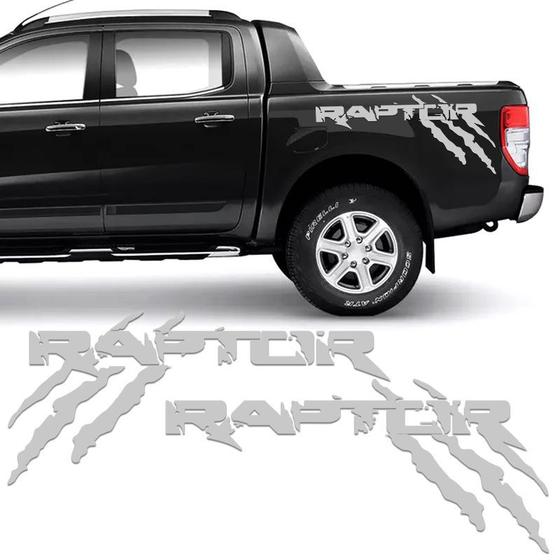 Kit Faixa Ford Ranger Raptor 2013/2019 Adesivo Lateral Cinza ...