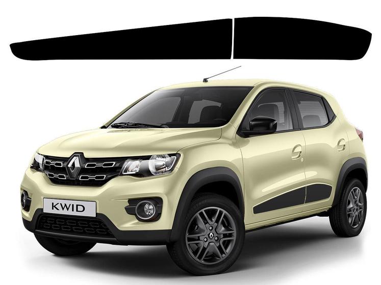 Kit Faixa Lateral Renault Kwid 2017 A 2021 Adesivo Preto - Fast ...