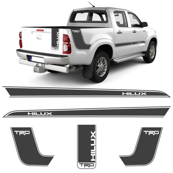 Kit Faixa Toyota Hilux Trd Adesivo Lateral/traseiro Caçamba - SPORTINOX ...