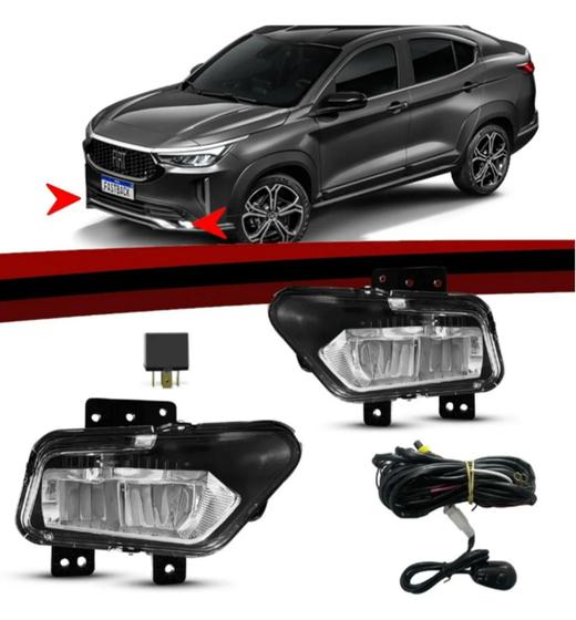 Kit Farol Milha Neblina Milha Novo Fiat Fastback 2023 Led - SUITS ...