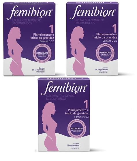 Kit Femibion Fase 1 Com 3 Caixas De 28 Comprimidos Cada - PROCTER ...