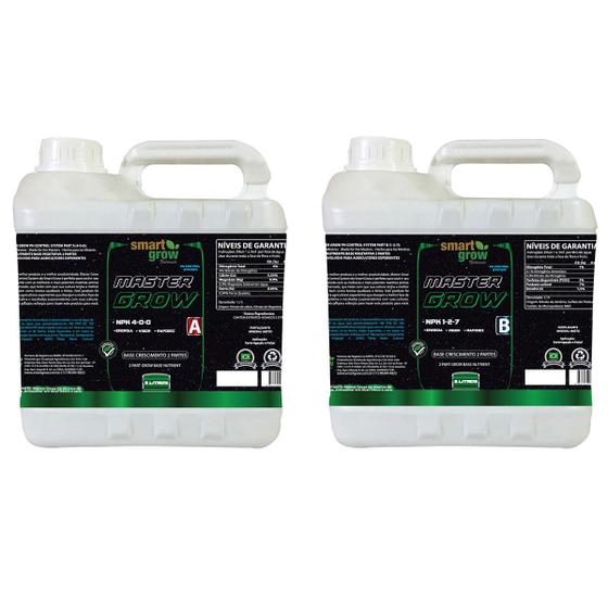 KIT Fertilizante Smart Grow Master Grow A+B 5L - Fertilizante para ...