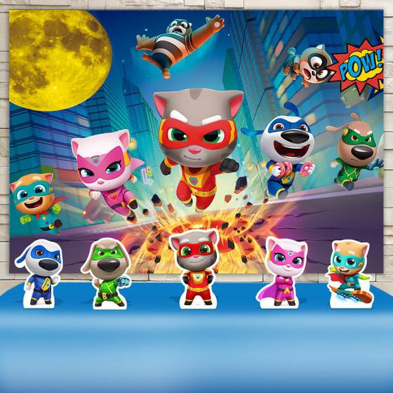 Kit Festa Aniversário Tom Cat Superhero Dash Kit Prata - Impakto Visual ...