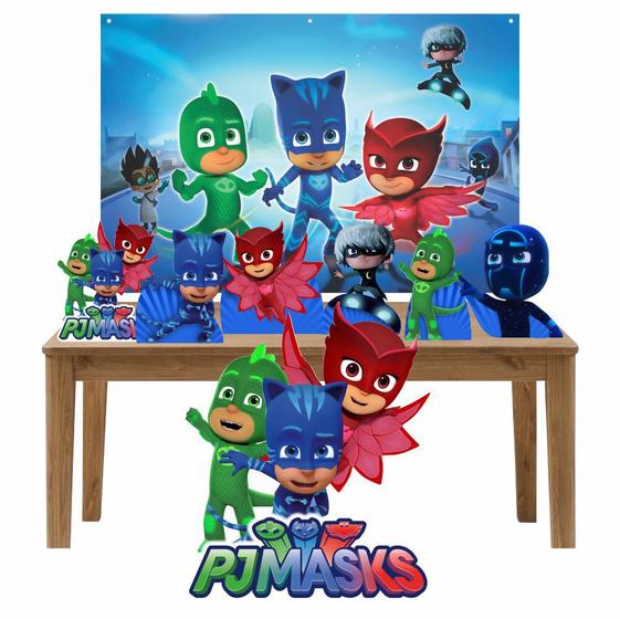 Kit Festa Display Pj Masks Chão E Mesa Com Painel 100X70 - Inove ...