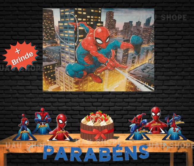 Kit festa homem aranha decoração completa aniversário - Piffer e Regina ...