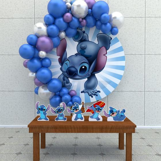 KIT FESTA KIT FESTA PAINEL REDONDO Decoração Infantil Stitch - IMPAKTO ...