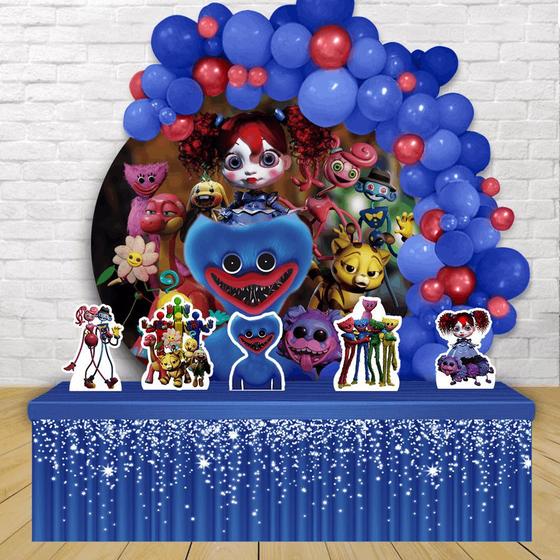 kit festa painel redondoDecoração Poppy PlayTime 1,50 Diâmetro ...