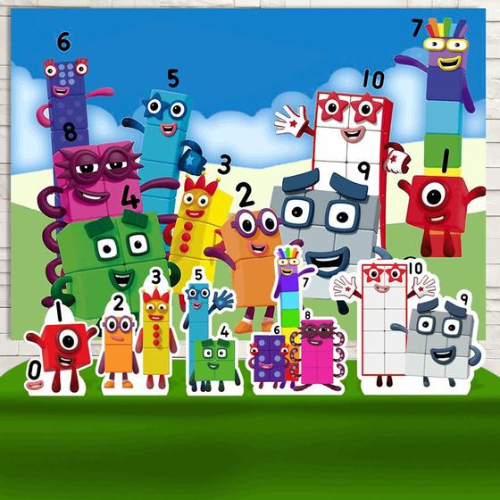 Kit Festa Rubi Numberblocks - IMPAKTO VISUAL - Kit Decoração de Festa ...