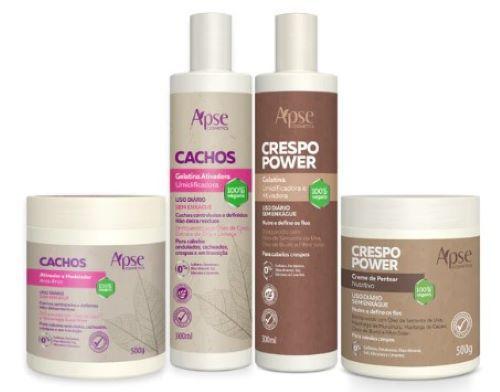 Kit Finalizadores Ativador e Gelatina Cachos, Creme de Pentear e ...