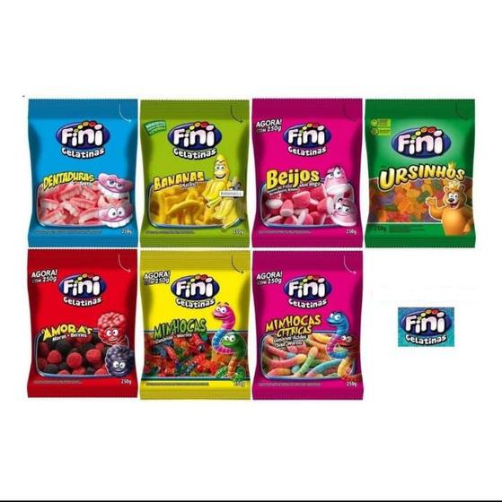 Kit Fini C/ 12 Pacotinhos Sabores Variados de 15g cada - Balas ...