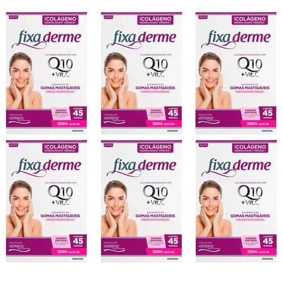 Kit Fixa Derme Q10 + Vit. C C/6 Un C/15 Sachês De 3 Gomas Cd - CANONNE ...