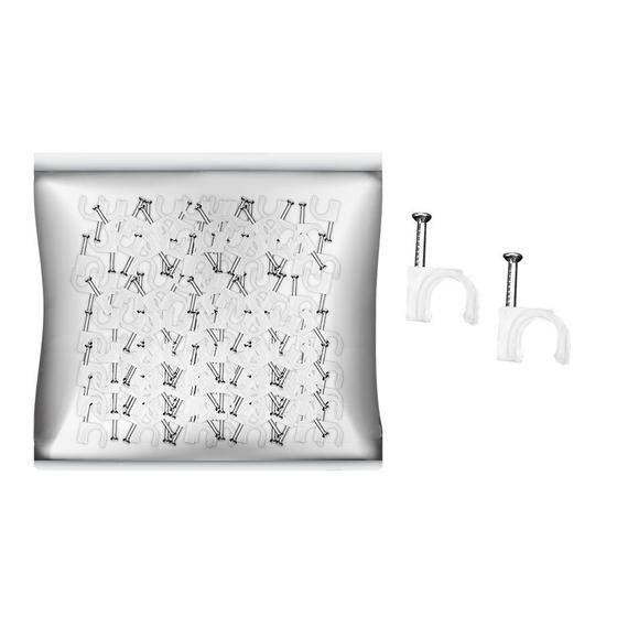 Kit Fixa Fio 10mm C/100 Peças - Branco Kokay Alta qualidade - Headset ...